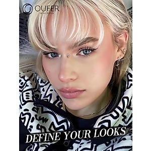 OUFER 2PCS Nipple Rings, 14K Solid Gold Nipple Piercing Jewelry, Clear CZ Nipple Piercing, 14G Nipple Barbells, Nipple Rings For Women Men