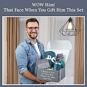 GOLDMUS Men Gift Set - Unique Gift Box for Men - Outstanding Birthday Gifts for Men, Thoughtful Gifts for Dad, Popular Gifts for Boyfriend & Thank You Gifts for Men - The Premium Gift Baskets for Men