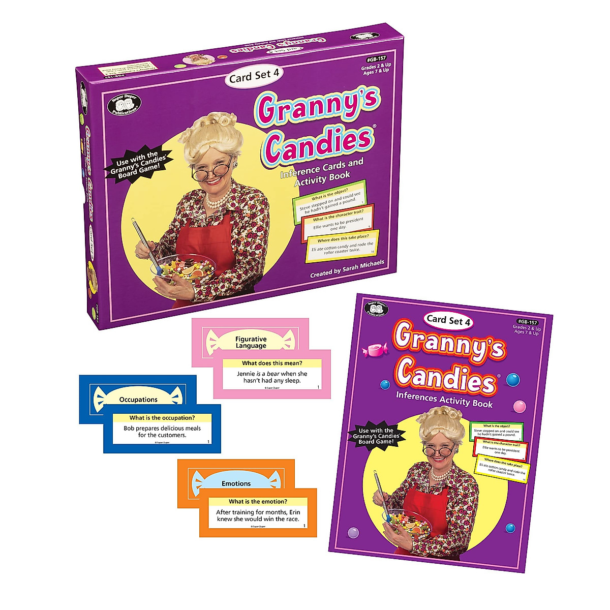 Super Duper Publications | Granny's Candies® Vocabulary & Word Meaning Game Inferences Cards (Add-On Set 4) | Educational Learning Resource for Children