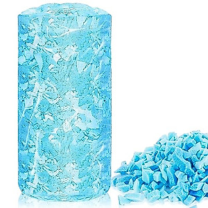RAINBEAN 5lbs Bean Bag Filler, Shredded Memory Foam Filling for Bean Bag Chair, Dog Beds, Cushions Pillows, Added Gel Particles