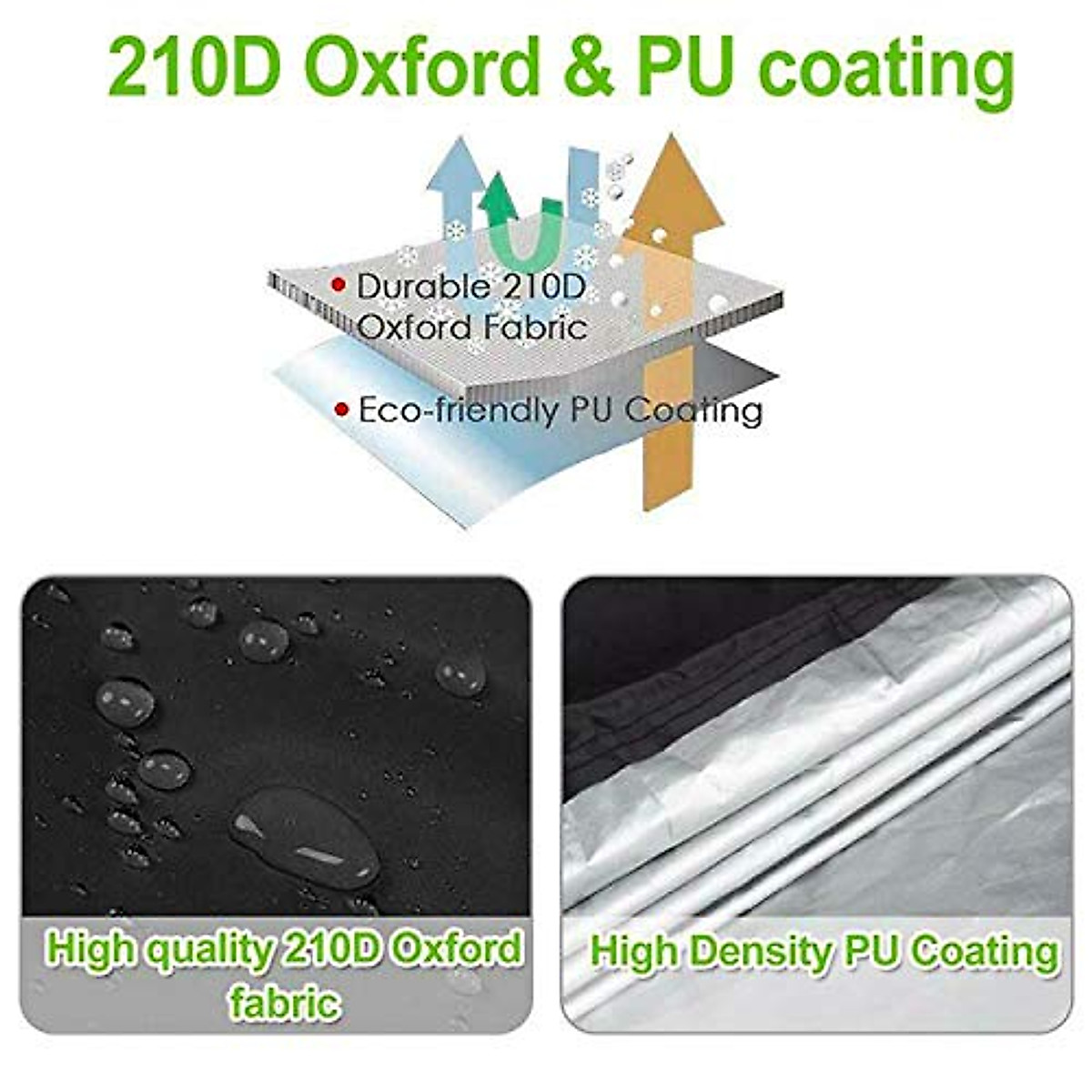 Iptienda Patio Furniture Covers, Round Patio Table and Chairs Set Cover Outdoor Duck Covers Furniture Cover Waterproof 73" D x 43" H