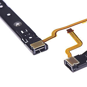 Onyehn Original Repair Part(with Screws) Replacement Right and Left Slide Rail with Flex Cable Fix Part for Nintendo Switch Console NS Rebuild Track
