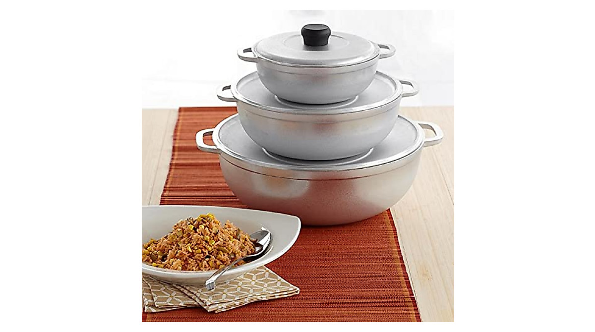 Traditional Colombian Caldero Set - 3-Piece Cookware