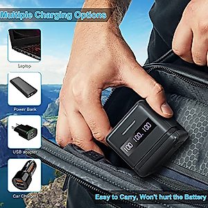 TOMSHEIR Hero 9/10/11 Battery 3-Pack 2000mAh and USB Storage Fast Charger Fully Compatible with Gopro Hero 9 Gopro Hero 10 Gopro Hero 11 Black Official with High Speed Micro SD Card Reader Function