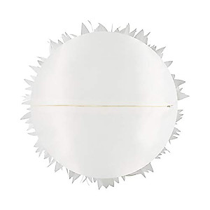 ELSKERJW Flower Pillows, Round Throw Pillows with Insert Accent Aesthetic Cushion Decorative 3D Handmade Pillows Unique Pillows for Home Bed Couch Chair Gifts White 14Inch