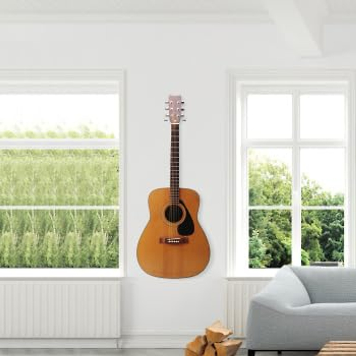 1 Set Guitar Hanger Hook Clear Acrylic Guitar Wall Mount Bracket Holder Stand with Screw for Electric Acoustic Guitar Ukulele Accessory