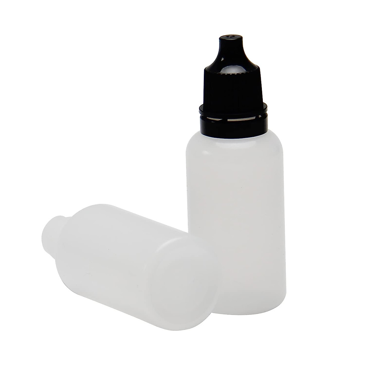 Aicosineg 10Pcs 0.68oz PE Plastic Bottles Lab Dropper Bottles Small Mouth Drop Bottles Squeezable Eye Liquid Dropper Bottles Liquid Sample Seal Storage Bottles with Black Cap for Travel Translucent