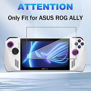TQLGY 3 Pack Screen Protector for ASUS ROG Ally Handheld 7 inch 2023, Tempered Glass Screen Protector for ROG Ally, Transparent HD Clear, 9H Hardness, Anti-Scratch