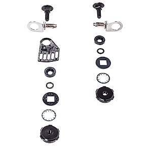 MSA 456667 Metal Instant Release Attachment with Stop (A, B, C, D, E, F) Without Lugs, for Use with Welding Shields, Black, Standard