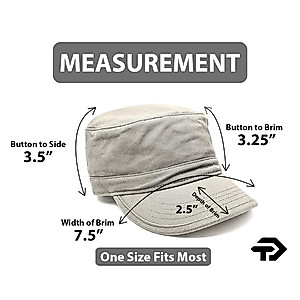 Datoni Army Cadet Men Hat Military Army Hats Women Mens Baseball Cap (Olive)