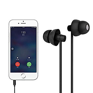 MAXROCK Sleep Earbuds, Ultra-Soft Comfortable Noise Isolating Earplugs Workout Headphones in-Ear Earphones w/Mic & Volume Control - Perfect for Side Sleeper Air Travel, Meditation & Insomnia