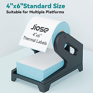 Jiose Direct Thermal Shipping Label 4x6 Thermal Label Roll Mailing Labels for Thermal Label Printer, 220 Labels/Roll