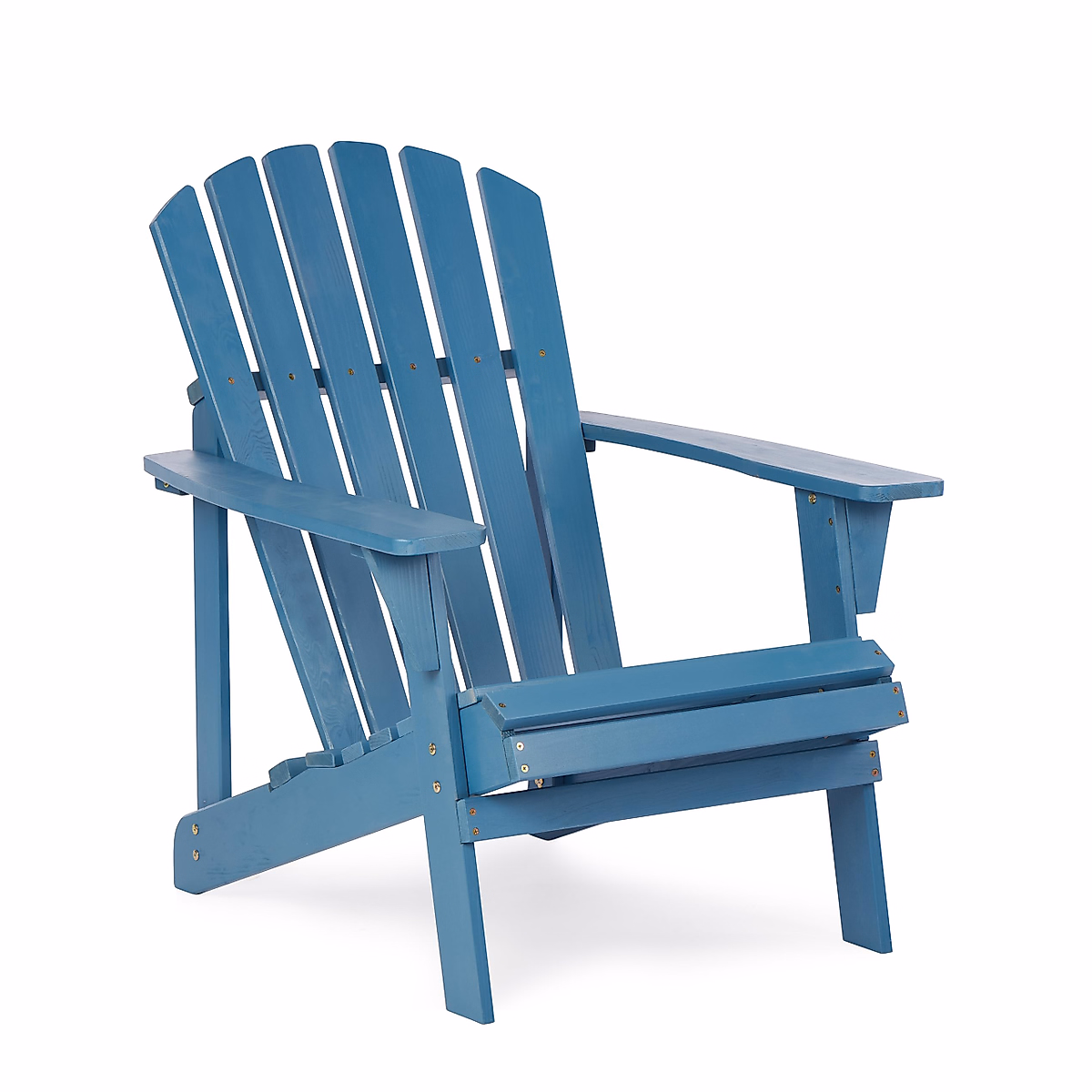 Oversized Outdoor Wooden Adirondack Chair with Pre-Assembled BackRest & SeatBoard, Patio Chair for Garden Lawn Backyard Deck Pool Beach Firepit