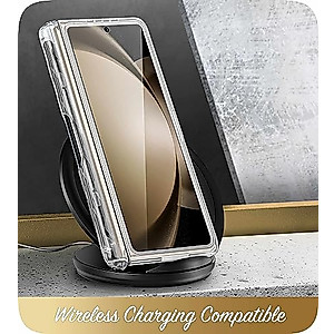 i-Blason for Samsung Galaxy Z Fold 5 Case with Pen Holder, Clear Full-Body Protective Z Fold 5 Case with Built-in Screen Protector & Hinge Protection (Clear)