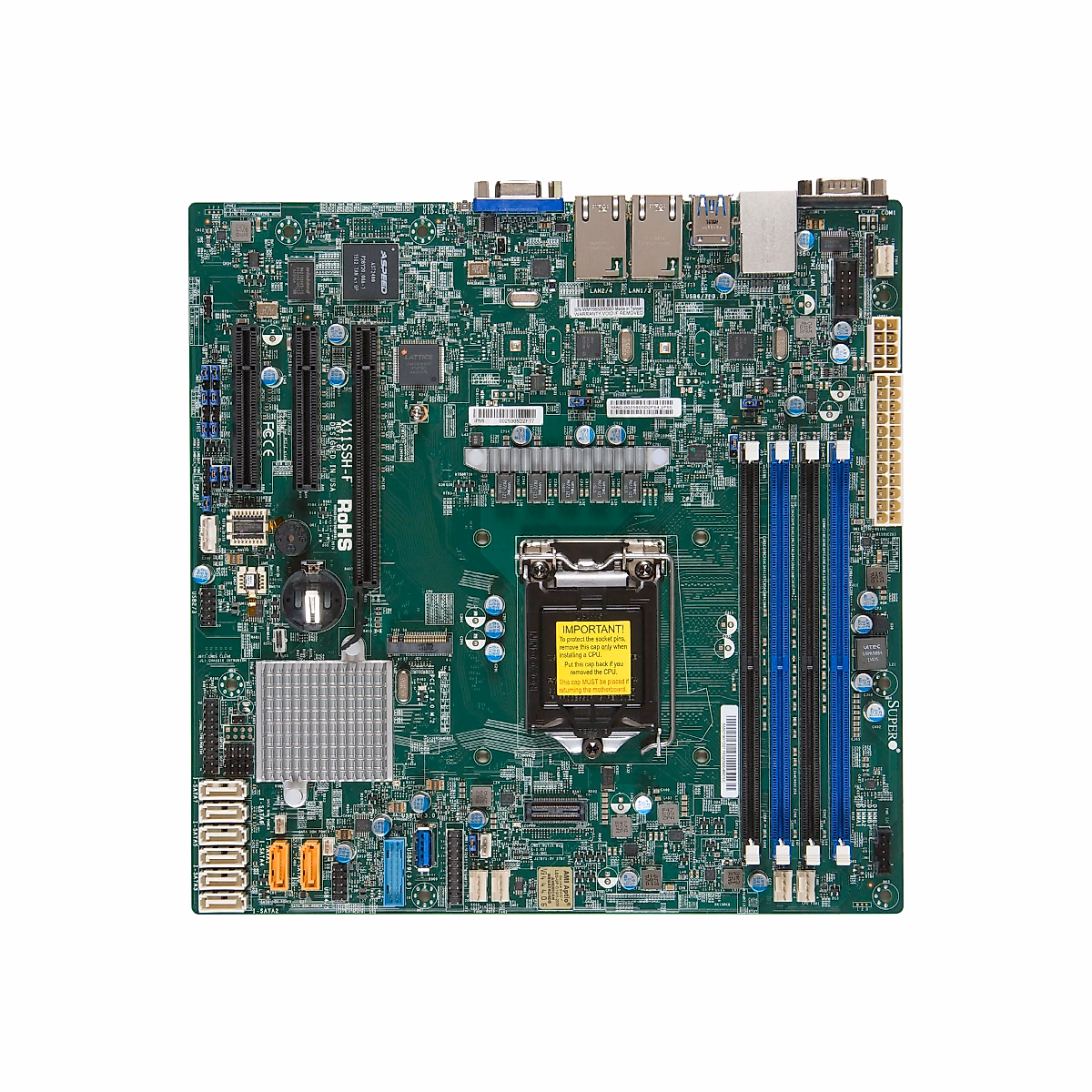 Supermicro Motherboard MBD-X11SSH-F-B Xeon E3-1200 v5 LGA1151 Socket H4 C236 PCI Express SATA MicroATX Bulk