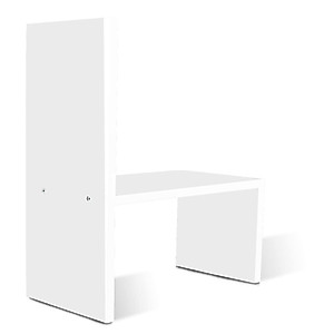 Jerry & Maggie - Desktop Organizer Office Storage Rack Adjustable Wood Display Shelf | Birthday Gifts - Toy - Home Decor | - Free Style Rotation Display - True Natural Stand Shelf (White)