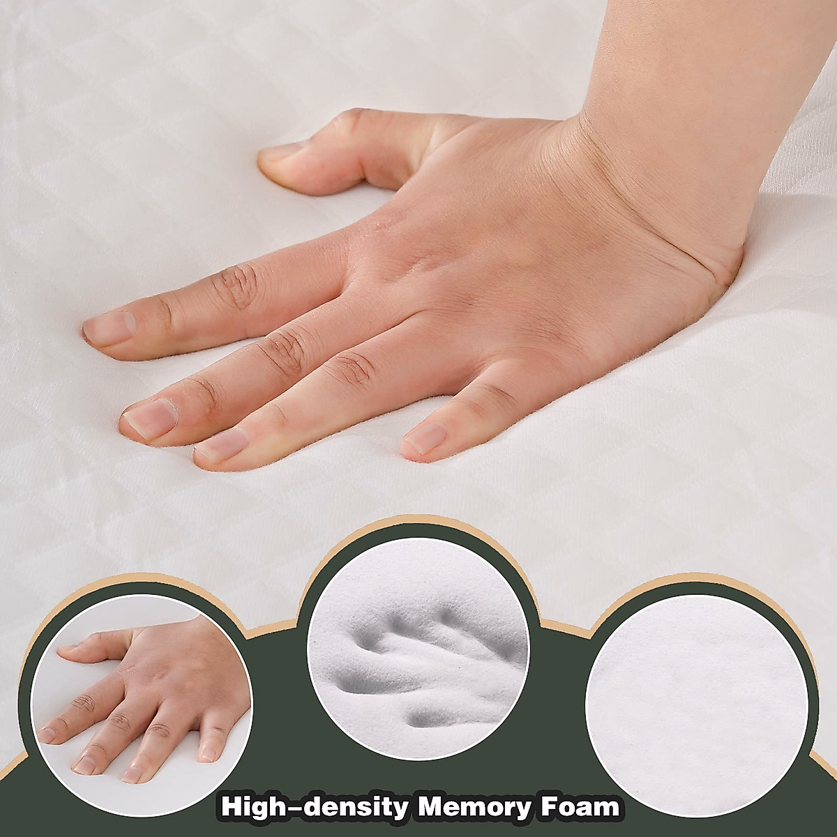 3 in 1 Wedge Bed Mattress Elevator, Topper or Under Bed Leg Elevation 7-Inch Incline Foam Support, Ideal Wedge Mattress for Acid Reflux, Neck & Back Pain, Heartburn, Germs, Snoring, Queen