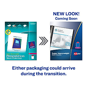 Avery 76000 Secure Top Sheet Protectors, Super Heavy Gauge, Letter, Diamond Clear (Pack of 25)