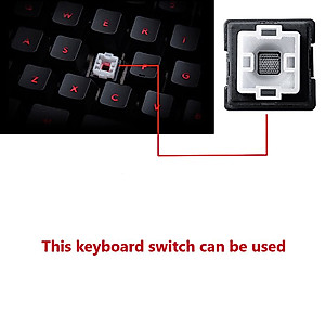 HUYUN Performance Gaming keycaps Replacement for Romer-G Switch Logitech G310 G413 G613 G810 K840 G910 Mechanical Keyboard (Sliver 11 Keys)