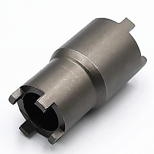 WaruiTT 20mm 24mm Clutch Removal Tool Lock Nut Remover Tool 4-Pin Spanner Socket Wrench for Motorcycle ATV Dirt Bike (1PCS)