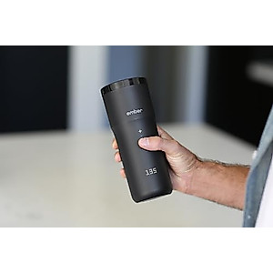 Ember Travel Mug 2+, 12 oz, Temperature Control Smart Travel Mug, Black (with Apple Find My)