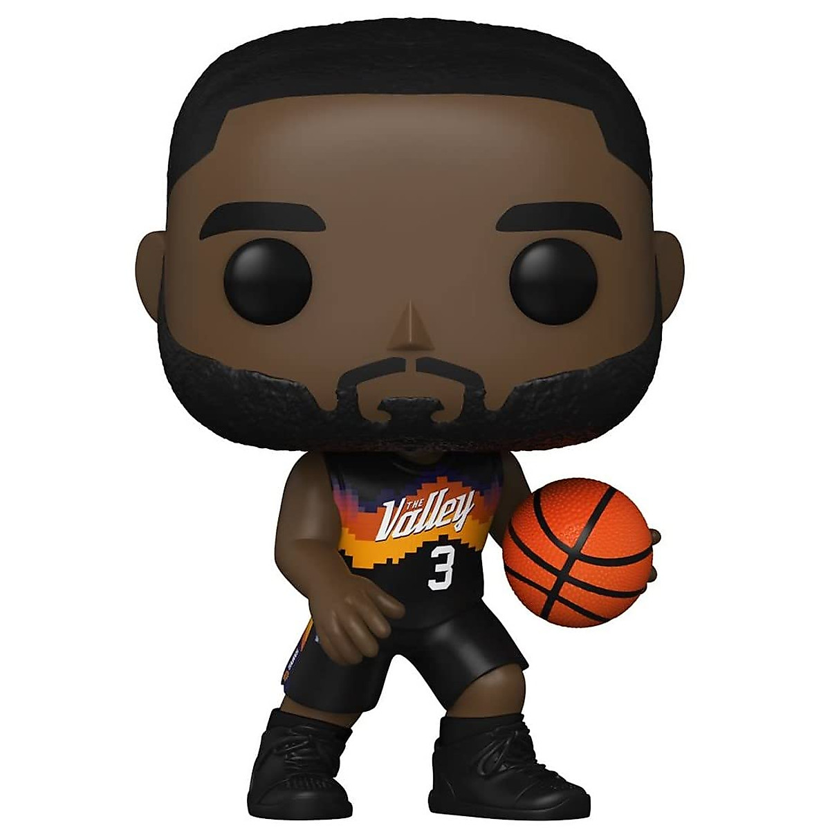 NBA: Suns - Chris Paul (City Edition 2021) Funko Pop! Vinyl Figure (Bundled with Compatible Pop Box Protector Case), Multicolored, 3.75 inches