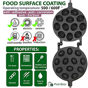 Walnut Cookie Mold Maker 12 non-stick - Oreshki Mold Maker - Walnut Cookie Molds - Орешница Russian - Oreshki Maker - Walnut Cookie Maker Oreshek - Nutty Maker - Oreshnitsa Nut Cookies Maker