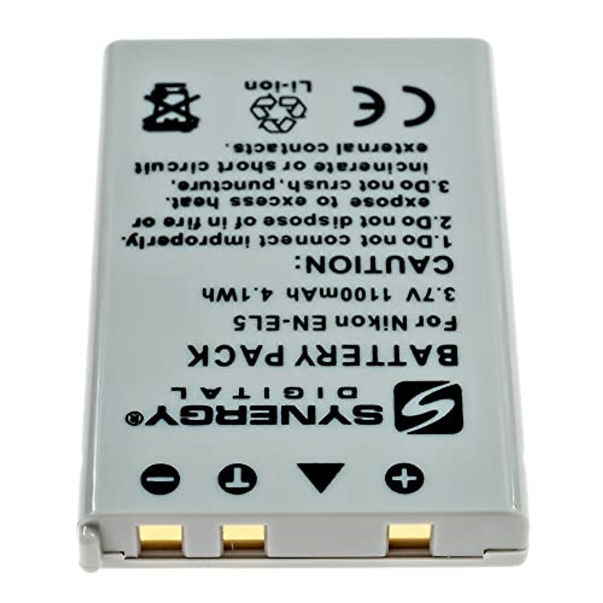 Synergy Digital SDENEL5 Lithium-Ion Battery - Rechargeable Ultra High Capacity (3.7V 1100 mAh) - Replacement for Nikon EN-EL5