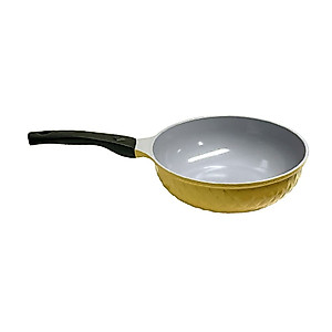 |MADE IN KOREA| 10" Ceramic Coating Interior and Exterior Cooking Wok, Pan Set
