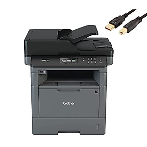 Brother MFC-L5705DW All-in-One Wireless Monochrome Laser Printer, Print Copy Scan Fax, Duplex (2-Sided), Ethernet, Hi-Speed USB 2.0, 42ppm, 1200x1200 dpi, 3.7" Touch LCD, Durlyfish