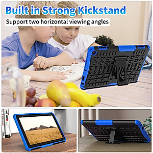 ROISKIN for Amazon Kindle Fire HD 8 Tablet & HD 8 Plus Case (2024/2022/2020 Release) 12th/10th Generation with Kickstand [Kids Friendly] Dual Layer Heavy Duty Shockproof Case for Fire 8 & 8 Plus