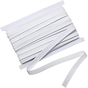 Elastic White Elastic for Sewing Knit Elastic Band (1/2 Inch x 11 Yards)