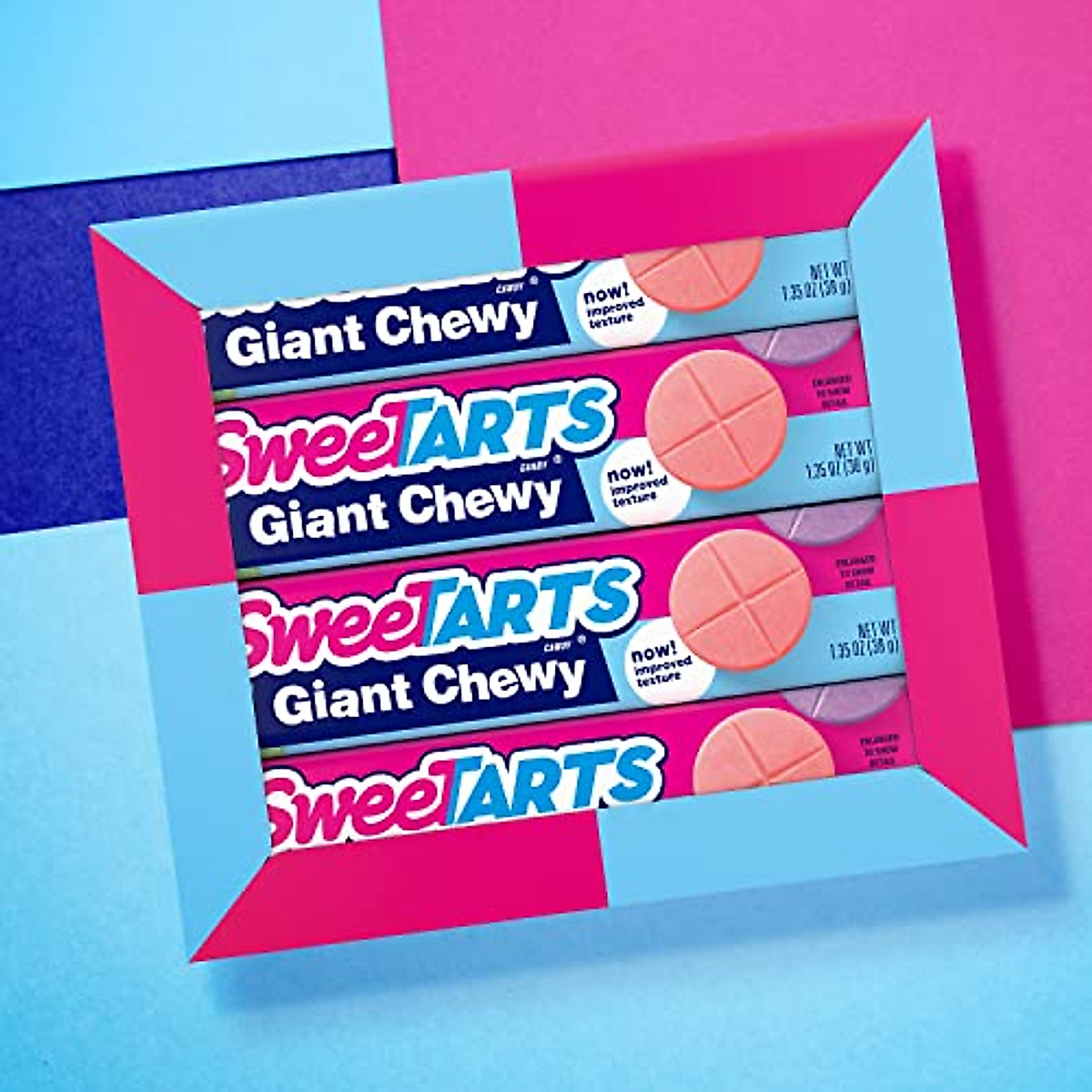 SweeTARTS Giant Chewy Candy, 1.35 Ounce (Pack of 36)