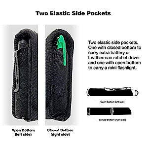 Leatherman Sheath Replacement by Perilogics. Magnetic Closure Pouch Fits Wave Plus Wingman Charge Surge Super Tool 300 Signal Free P2 P4. Fits Tool Up to 4.5 inch in Length