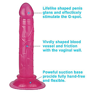 Silicone Waterproof Silicone Double Headed Suction Cup Realistic Classic Dick Wand