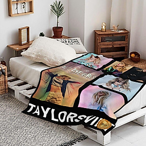 Superstar Blanket Funny Photo Collage Soft Flannel Air Conditioning Blanket Warm Cozy Throw Blanket for All Seasons 50"X40"