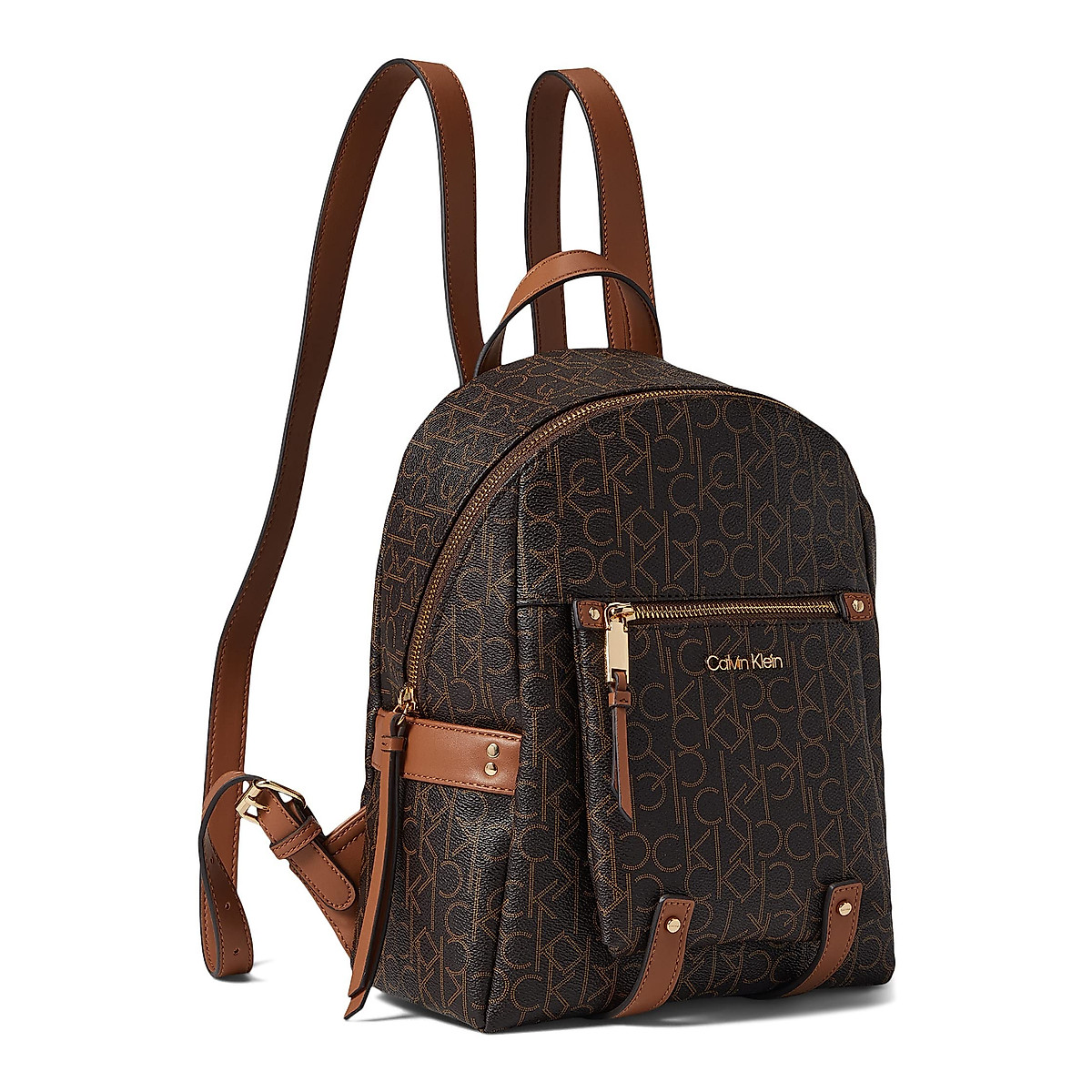 Calvin Klein Maya Backpack Brown/Khaki/Caramel One Size