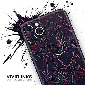 Design Skinz Liquid Abstract Paint Remix V26 - DesignSkinz Protective Vinyl Decal Wrap Skin Cover Compatible with The Apple iPhone 7 (Full-Body, Screen Trim & Back Glass Skin)