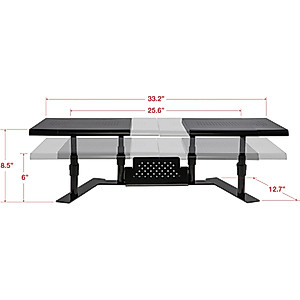 Allsop 31883 Metal Art ErgoTwin Dual Monitor Stand