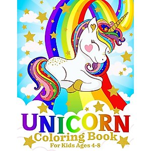 Unicorn Coloring Book for Kids Ages 4-8