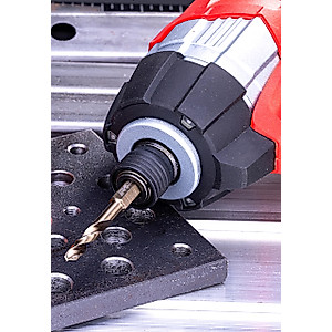 NordWolf 1/2" M35 Cobalt Stubby Drill Bit for Stainless Steel, Hard Metals & Cast Iron, with 1/4" Hex Shank for Quick Chucks & Impact Drivers