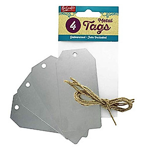 Leisure Arts Metal Galvanized Tag