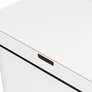 SIMPLI-MAGIC 79503 13 Gallon Touchless Sensor Trash Can, Rectangle Garbage Bin, Perfect for Home, Kitchen, Office, White