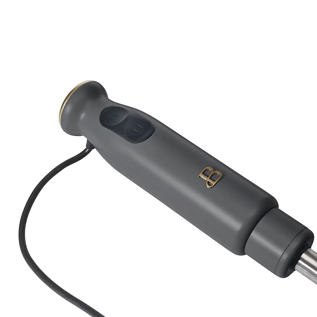 Beautiful Immersion Blender with 500ml Chopper and 700ml Measuring Cup, by Drew Barrymore (Oyster Gray)