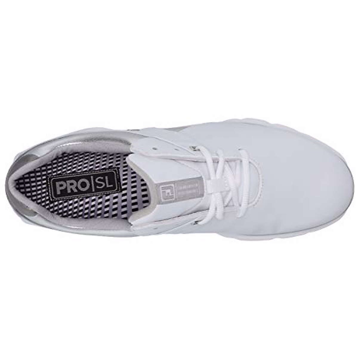 FootJoy Women's Pro|SL Previous Season Style Golf Shoes White/Silver/Grey, 5 M US
