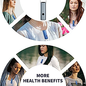 Purecubic Gray Personal Air Purifier Necklace Portable Hanging Neck USB Mini Kids Small Battery Power Necklace Air Purifier No Filter