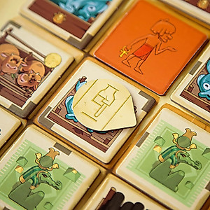 Pandasaurus Games Sobek 2 Players Board Game | Ancient Egyptian Set Collection Strategy Game | Fun Family Game for Adults and Kids | Ages 10+ | 2 Players | Average Playtime 20 Minutes | Made