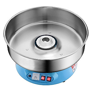 PartyHut Compact Commercial Cotton Candy Machine Party Candy Floss Maker Blue