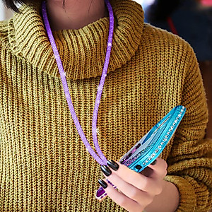 Silverback Designed for iPhone 14 Pro Case,14 Pro Phone Case with Ring Kickstand,Glitter Bling Flowing Liquid Quicksand for Women Girls Phone Case for iPhone 14 Pro,Purple