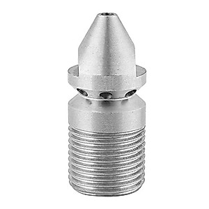 Nozzles Pressure Washer Nozzle Tip, Stainless Steel 3/8 Drain Jetter Nozzle Drain Jet Hose Nozzle Pressure Sewer Cleaning Pipe Turbo Nozzle For Garden Hose